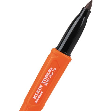 Skribes™ Fine Tip Permanent Markers Black 4 Pack 861014 Klein Tools