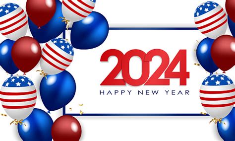 2024년 새해 복 많이 받으세요 풍선과 색종이 조각이 있는 우아한 금색 텍스트 사실적인 0명에 대한 스톡 벡터 아트 및 기타 이미지 0명 12월 12월 31일