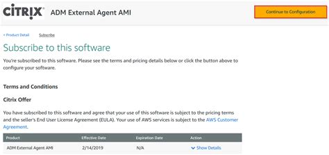 Install A NetScaler Agent On Amazon Web Services AWS