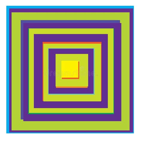 Overlapping Random Squares Abstract Colorful Geometric Vector Illustration Stock Vector