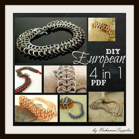 Chainmaille Earring Tutorial European 4 In 1 Spear And Etsy