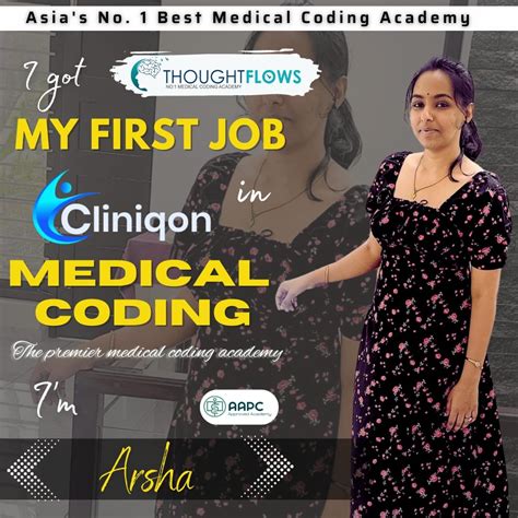 🎊🎉 Congrats Arsha Thoughtflows Medical Coding Academy