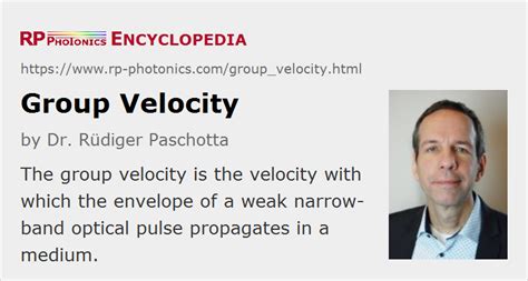 Group Velocity Light Envelope Pulse Interference Pattern Slow