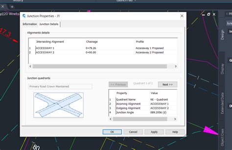 solved intersection dynamic profiles for secondary road autodesk