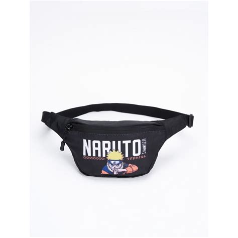 Bewakoof Official Naruto Merchandise Unisex Black Rogue Hitachi Printed Fanny Waist Bag Buy