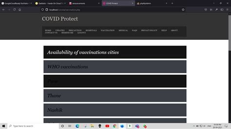 GitHub Sanket Covid Protect Dashboard Covid Protect Dashboard Using Wampserver And