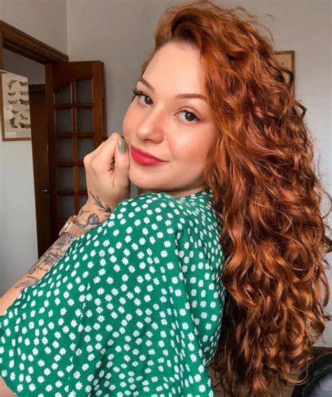 Cabelo Cacheado Ruivo Fotos Tutoriais E Dicas De Cuidados