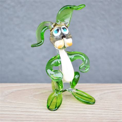 Glass Rabbit Etsy