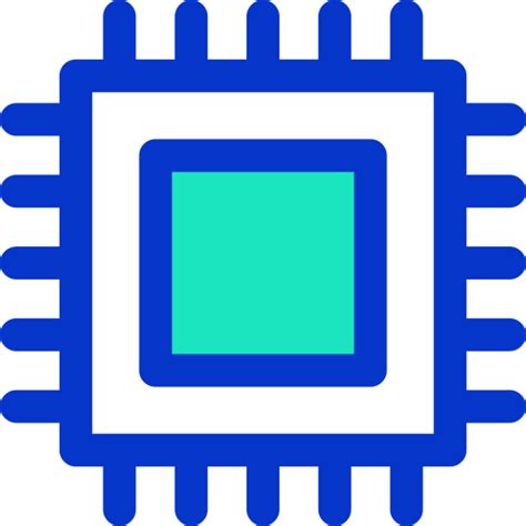 Cpu Generic Blue Icon