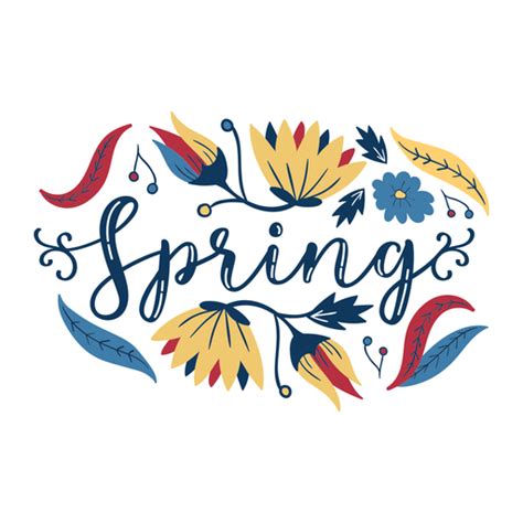 Spring Logo Nature Seasonal Renewal Bloom Png