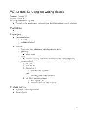 Using And Writing Classes In Java Course Hero