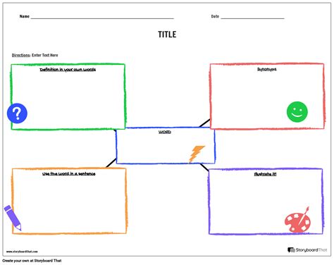 Mappa Del Vocabolario Del Ragno Storyboard By It Examples
