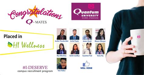 Congratulations Q Mates For Getting Placed At Hi Wellness