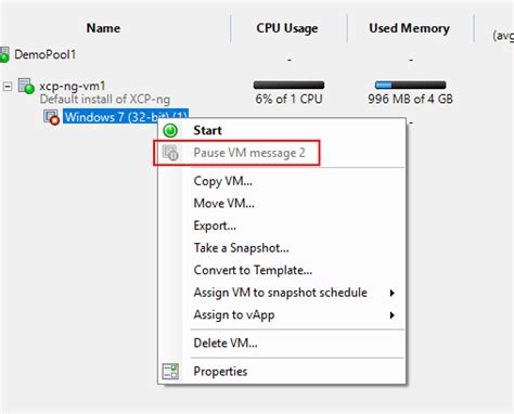 Enhancement Suspend To Ram Cli Vm Pause · Issue 121 · Xcp Ngxenadmin · Github