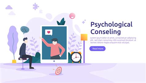 심리 상담 컨셉 일러스트 심리 치료 연습 정신과 의사 상담 환자 와 사람 캐릭터 웹 방문 페이지 배너 프리젠 테이션 포스터 인쇄
