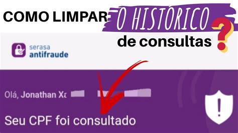 Serasa Como Limpar O Histórico De Consultas No Cpf Youtube