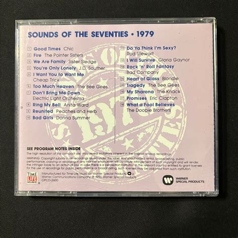 Cd Time Life Sounds Of The Seventies 1979 1990 Blondie Chic Pointe