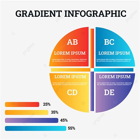 Gambar Vektor Gratis Template Infografis Garis Waktu Gradien Templat