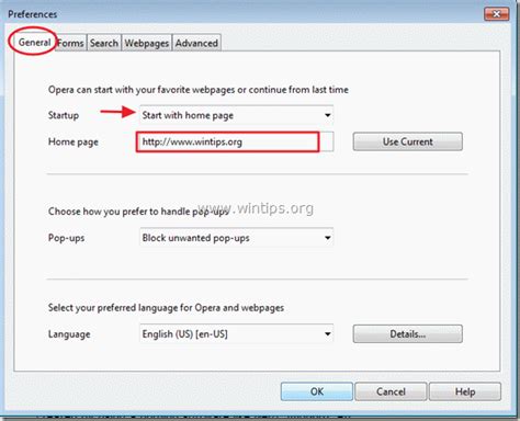 Set Default Web Page In Your Internet Browser WinTips Org