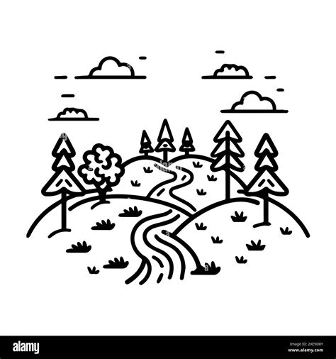 Trail Icon Or Modern Line Symbol Vector Line Art And Icon Design With