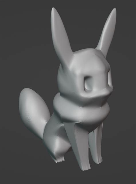 Creepy Eevee By Simur Download Free Stl Model