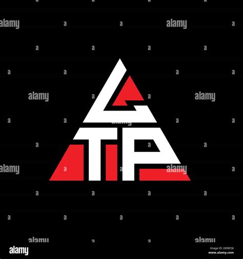 Ltp Triangle Letter Logo Design With Triangle Shape Ltp Triangle Logo