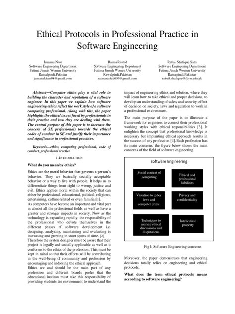 Ethical Protocols In Professional Practi Pdf Software Engineering Privacy