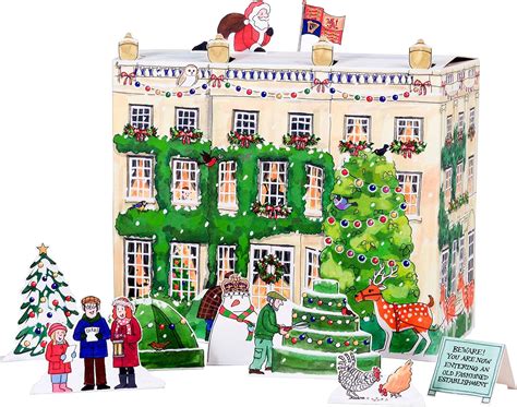 Alison Gardiner 3d Traditional Advent Calendar Highgrove House With