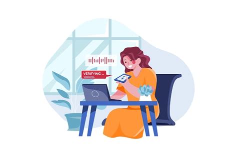 Premium Vector Voice Authentication Security