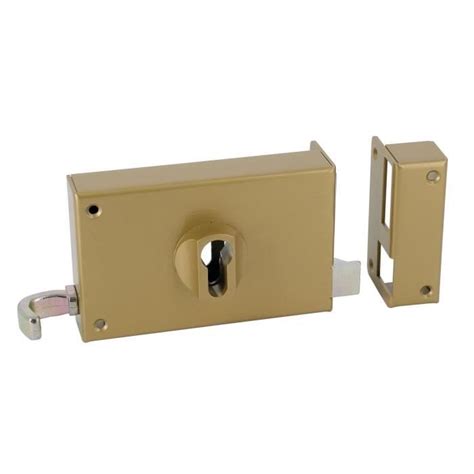 Serrure horizontale à cylindre européen Main Droite Coloris Bronze Axe en mm Cdiscount
