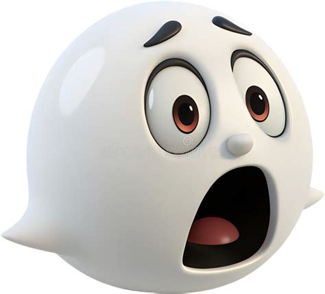 Cute Cartoon Round Face Ghost Clipart For Halloween Fun Stock Illustration Illustration Of