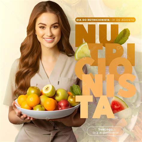 Social Media Dia Do Nutricionista 31 De Agosto PSD Editável download
