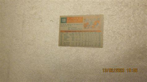 1959 Topps 139 Boston Red Sox Ed Sadowski Rookie Nm Ebay