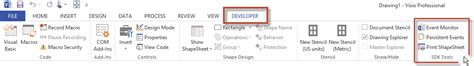How To Show The Developer Ribbon Tab And Why Visio Guy