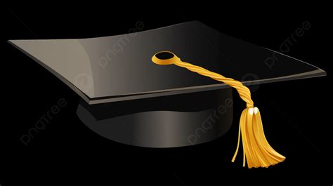 Graduation Cap Black Background Hontri Hat Graduation Hat With