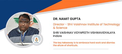 Shri Vaishnav Vidyapeeth Vishwavidyalaya Dr Namit Gupta Director