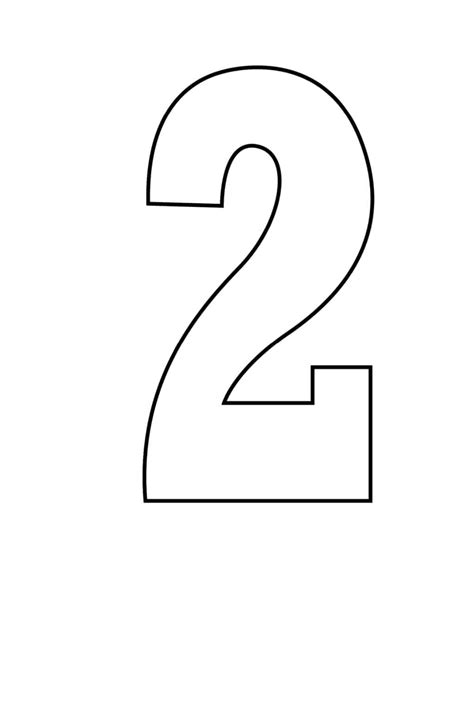 Stencil Printable Numbers