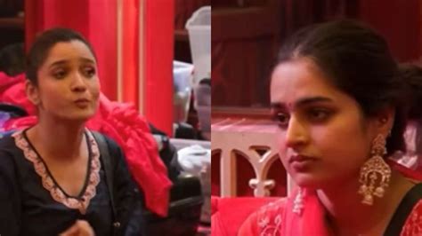 bigg boss 17 ayesha khan asks ankita lokhande to lick her foot fans furious india tv