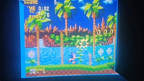 Comparing Sonic 1 On My 32 Sylvania Crt And My 55 Samsung 4k Curved Lcd R Crtgaming