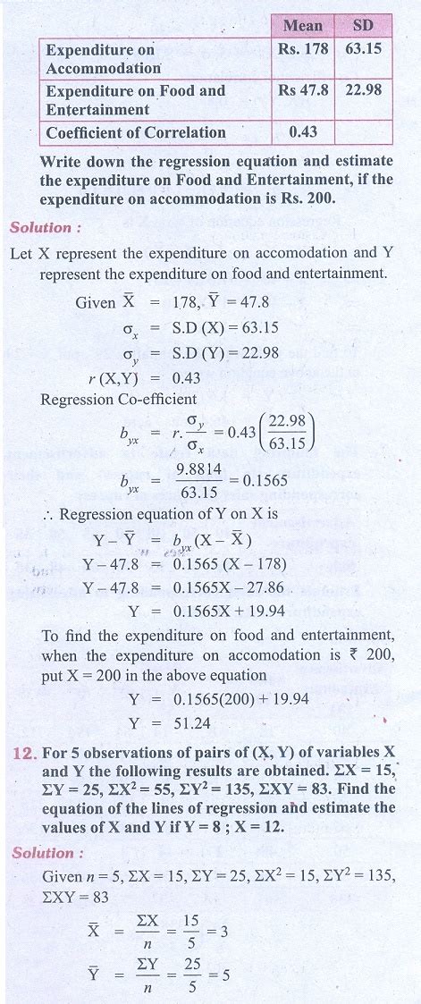 Exercise 92 Regression Analysis Problem Questions With Answer Solution Correlation And