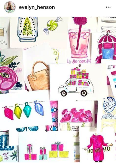 Pin By Debbie Martin On Watercolour Evelyn Henson Doodle Inspiration Girly Art