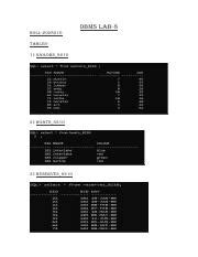 2028210 Dbms Lab 8 Pdf DBMS LAB 8 Roll 2028210 Tables1 Sailors 8210
