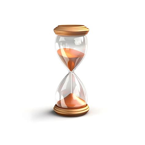 Premium Photo An Hourglass With A Gold Bottom And Gold Bottom