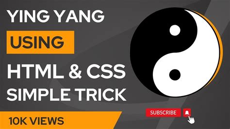Ying Yang Using Html And Css Tutorial Youtube