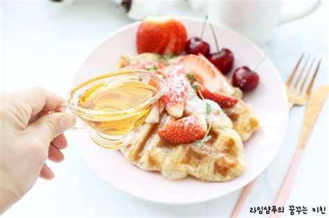 크로플 만들기 크로와상 생지 활용 홈브런치 와플메이커 요리 네이버 블로그