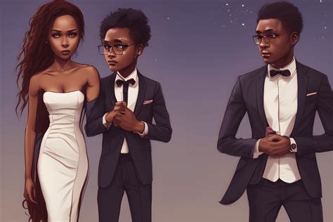 Chibi Happy Gorgeous Symmetrical Face Melanin Graphic · Creative Fabrica