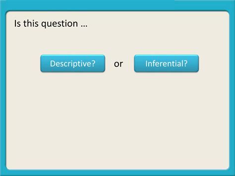 Inferential Vs Descriptive Tutorial Of When To Use Pptx