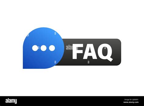 Frequently Asked Questions Faq Label Stock Vector Image Art Alamy