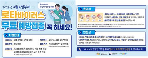 김천시 급성설사 원인 로타바이러스 백신 무료 접종 • 한길뉴스