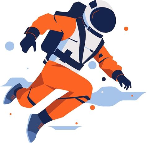 Premium Vector Hand Drawn Astronaut In Flat Style